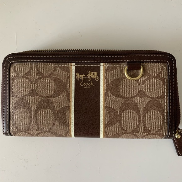 Coach | Bags | Coach Heritage Stripe Wallet | Poshmark